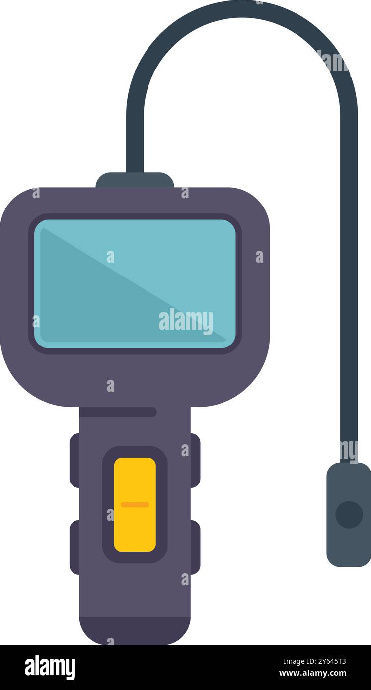 Endoscope displaying internal organ examination on screen, modern ...