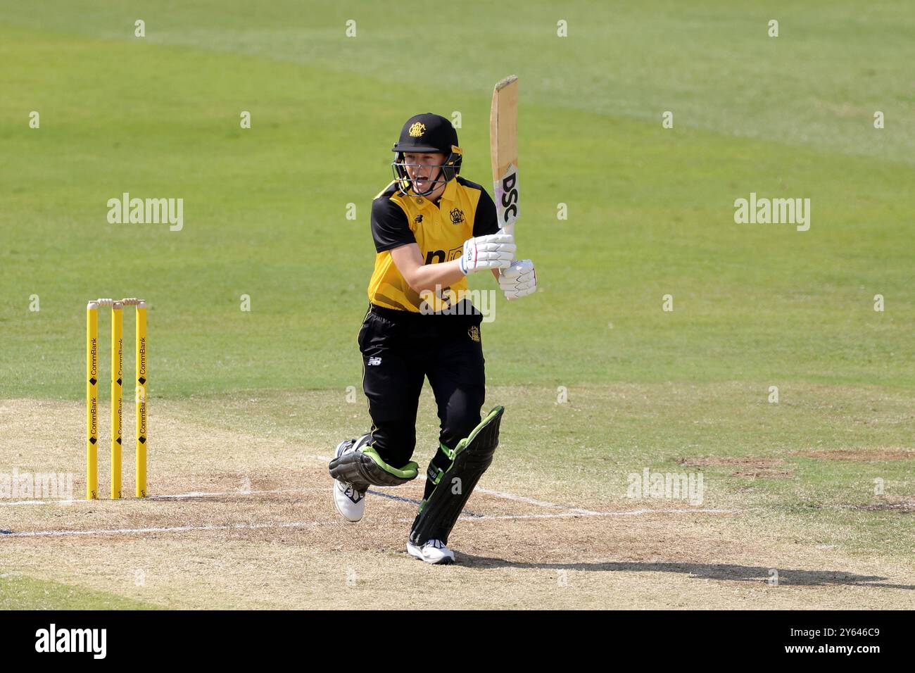 Perth, Australia. 24th Sep, 2024. Amy Edgar of Western Australia bats ...