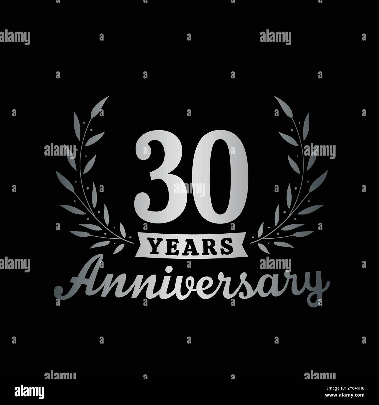 Celebrating 30 years anniversary logo design template. 30th anniversary celebrations logotype ...
