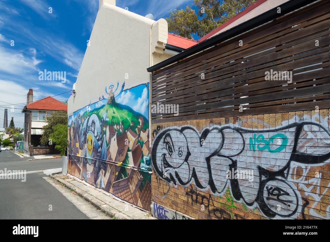 General photos of Newtown, Sydney showing street art murals, Sydney ...