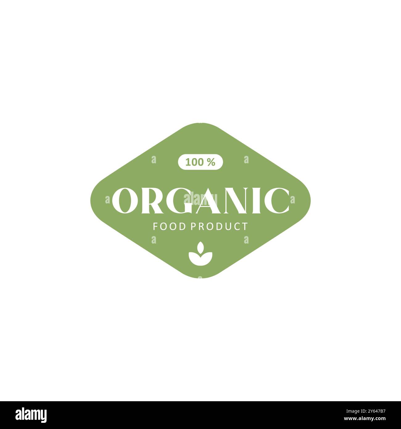 100 Percent Organic Food Product Vector Stock Vector Image & Art - Alamy