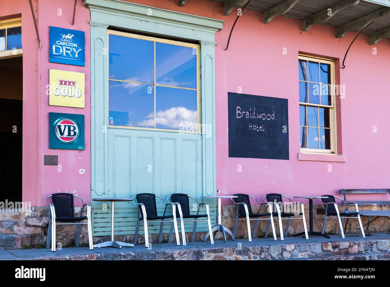 General photos of the main street in Braidwood, Wallace Street, showing ...