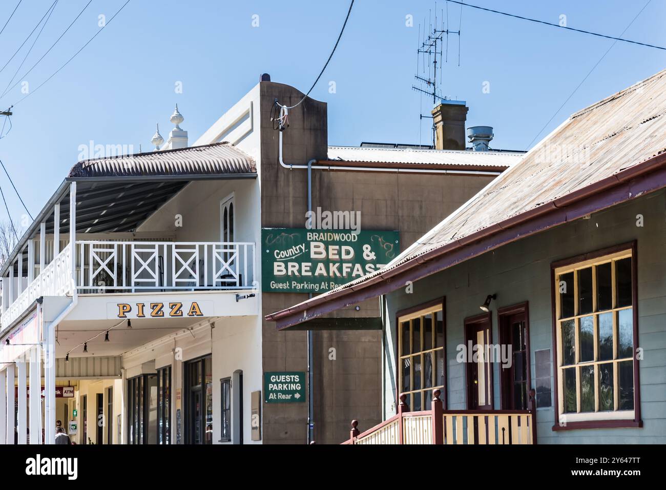 General photos of the main street in Braidwood, Wallace Street, showing ...