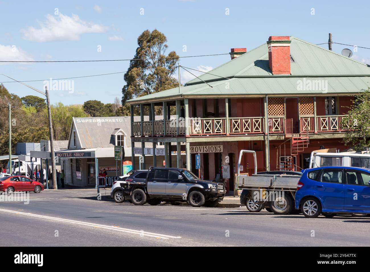 General photos of the main street in Braidwood, Wallace Street, showing ...
