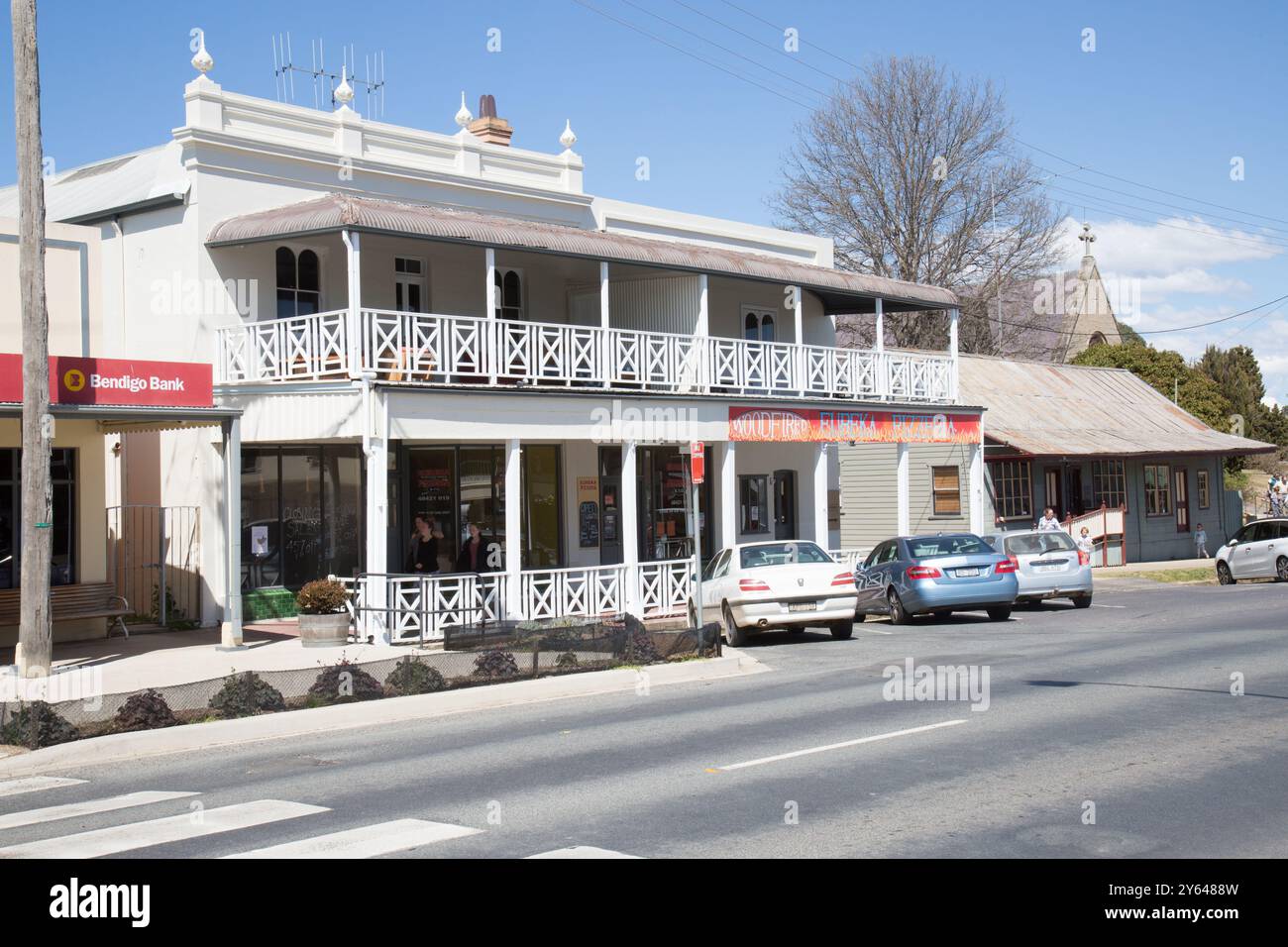 General photos of the main street in Braidwood, Wallace Street, showing ...