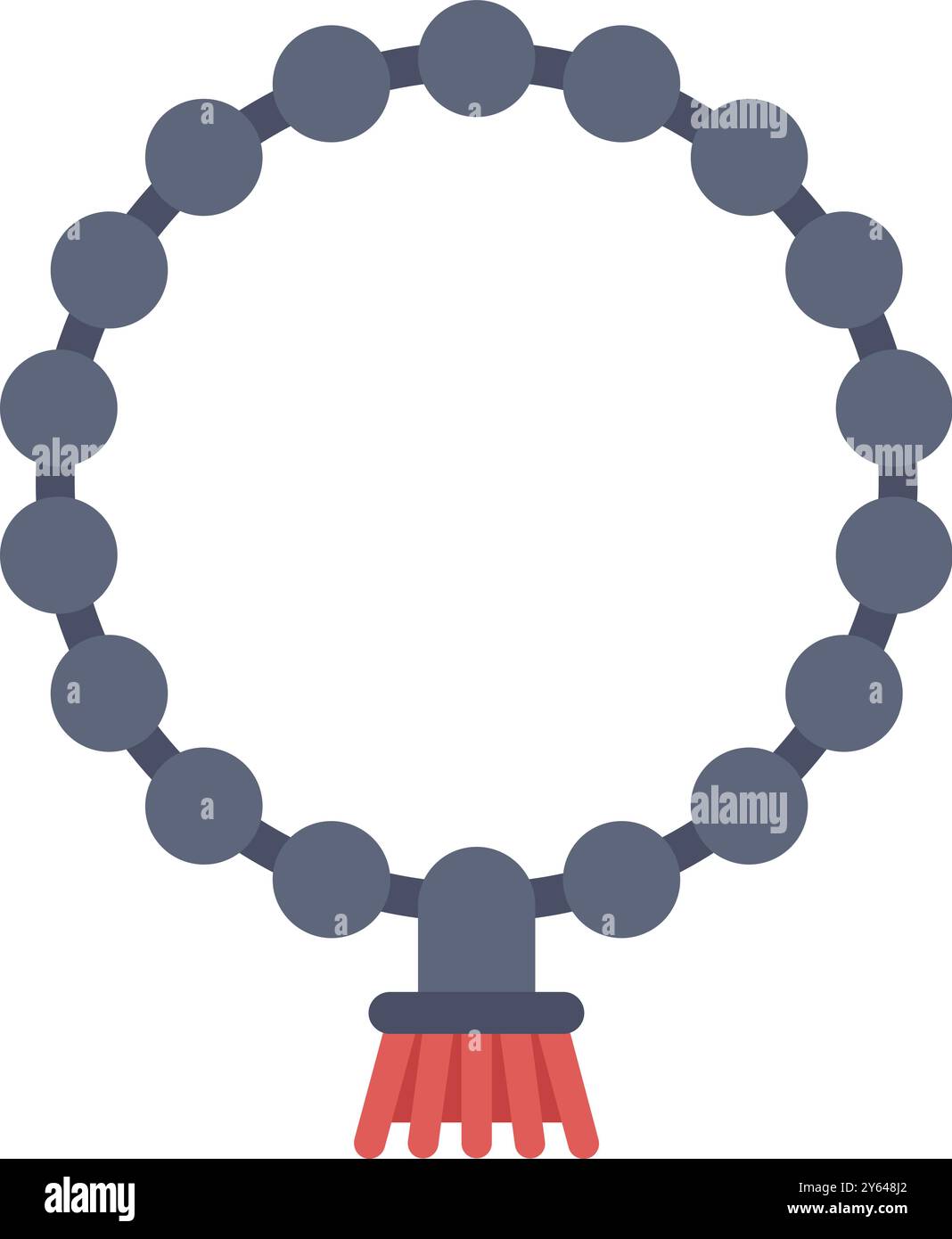 Buddhist mala necklace with wooden beads for keeping count while ...