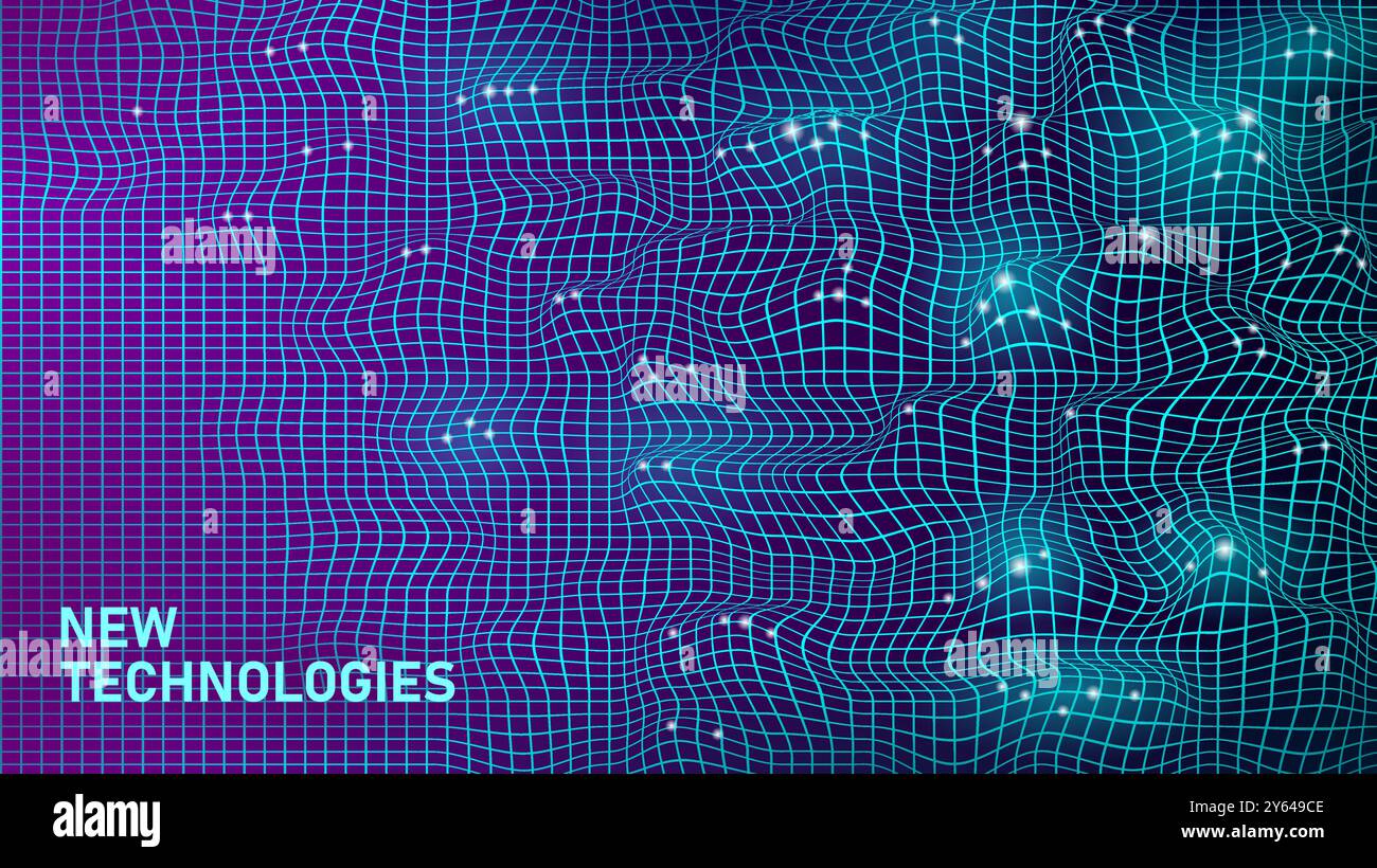 3D nanotechnololy dots texture cyberspace. Nano fiber chemical modern ...