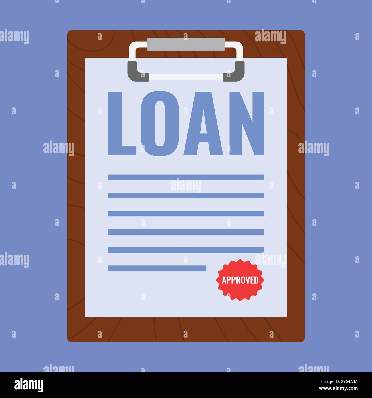 Loan agreement icon vector. loan debt form illustration. loan paper on ...