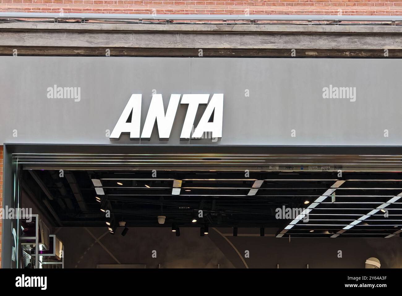 SHANGHAI, CHINA - SEPTEMBER 24, 2024 - An anta flagship store in ...
