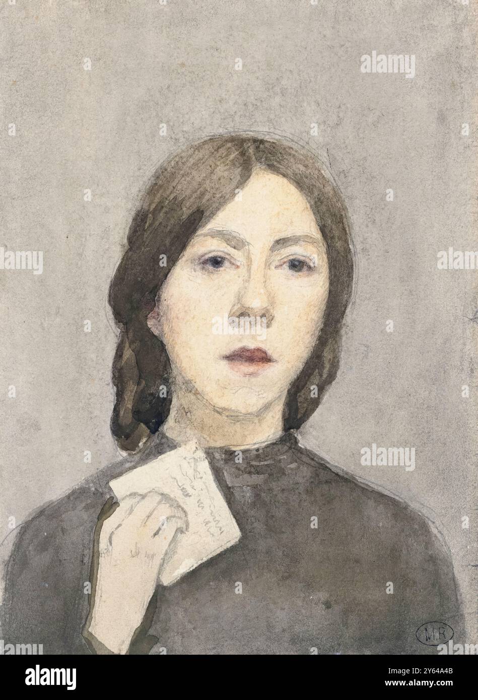 Gwen John (1876-1939), Self-Portrait with a letter, painting of the ...