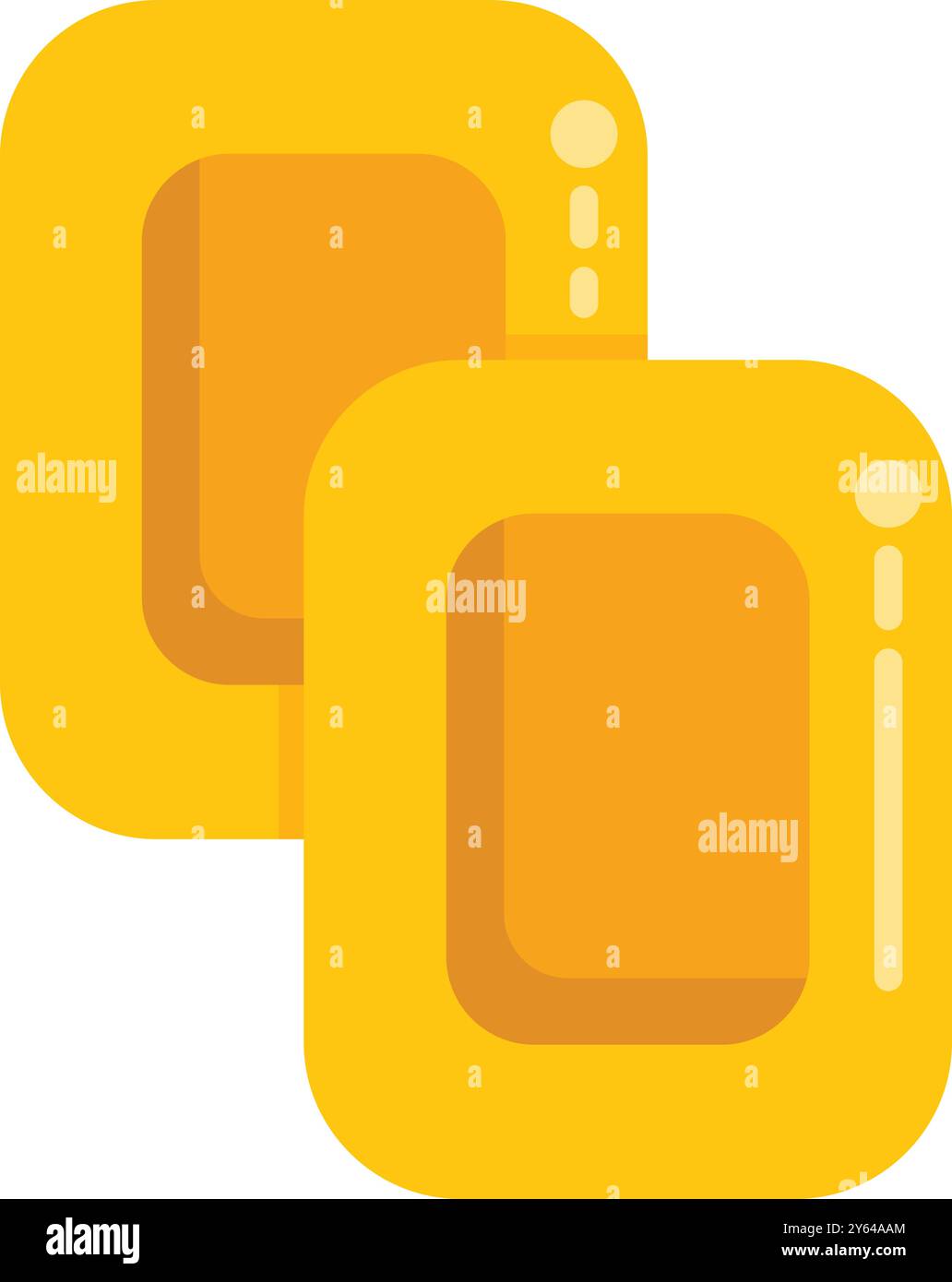 Simple illustration of two gold bars, perfect for topics like finance, investment, wealth, etc ...