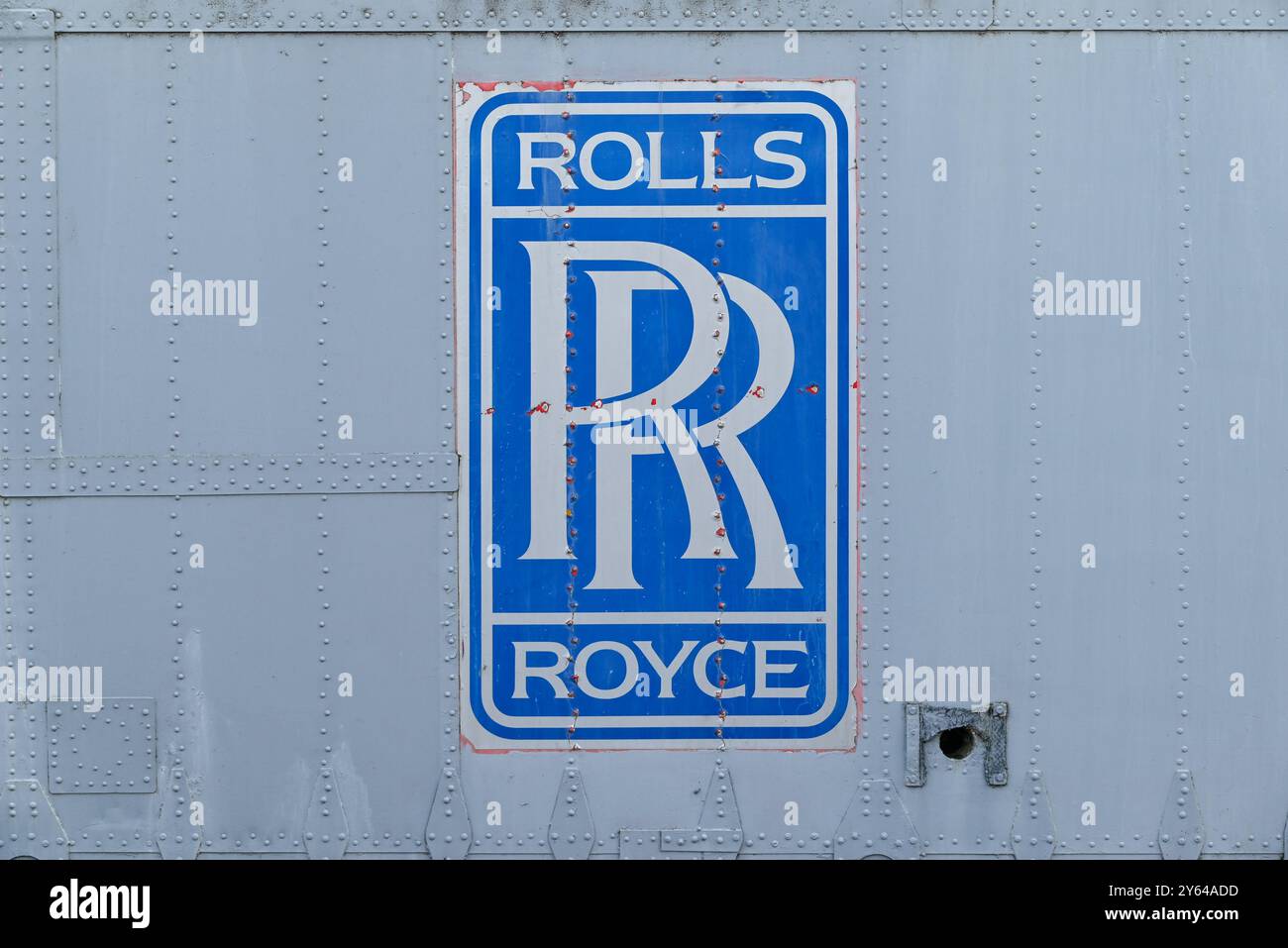 Old Rolls Royce sign on the side of a hovercraft. September 2024 Stock ...