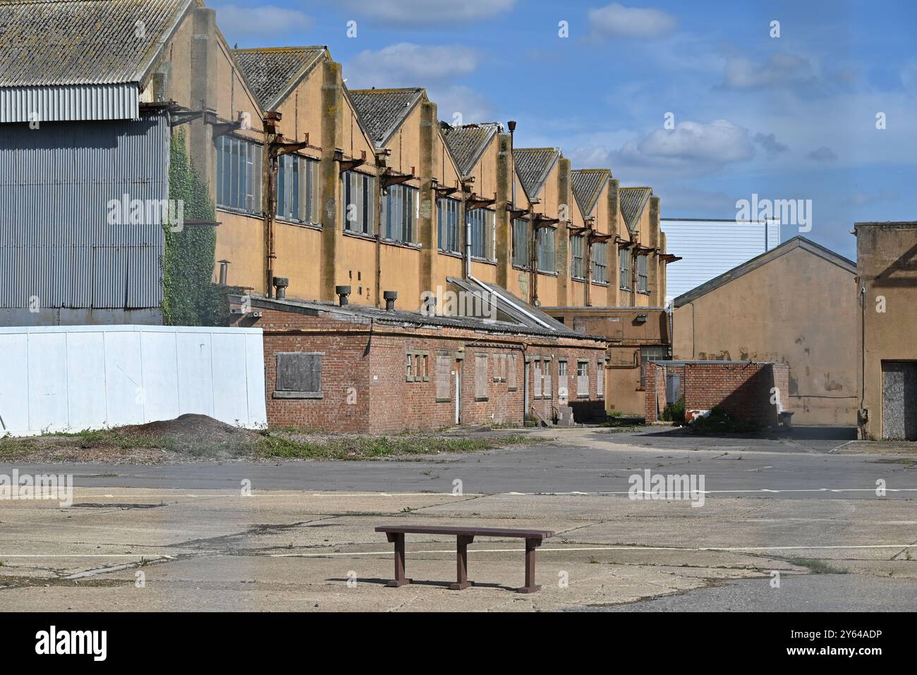 Building 64, the Swann hangar, part of HMS Daedalus airfield site ...