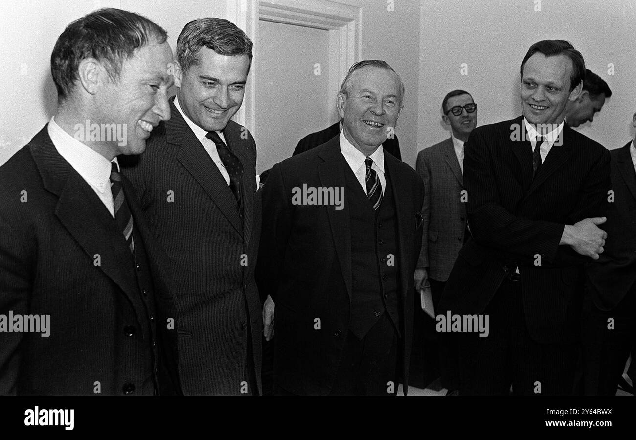 Prime Minister Lester B. Pearson, third from left, poses with new ...
