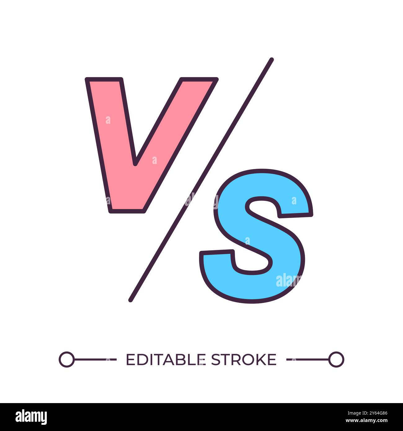 Versus RGB color icon Stock Vector Image & Art - Alamy
