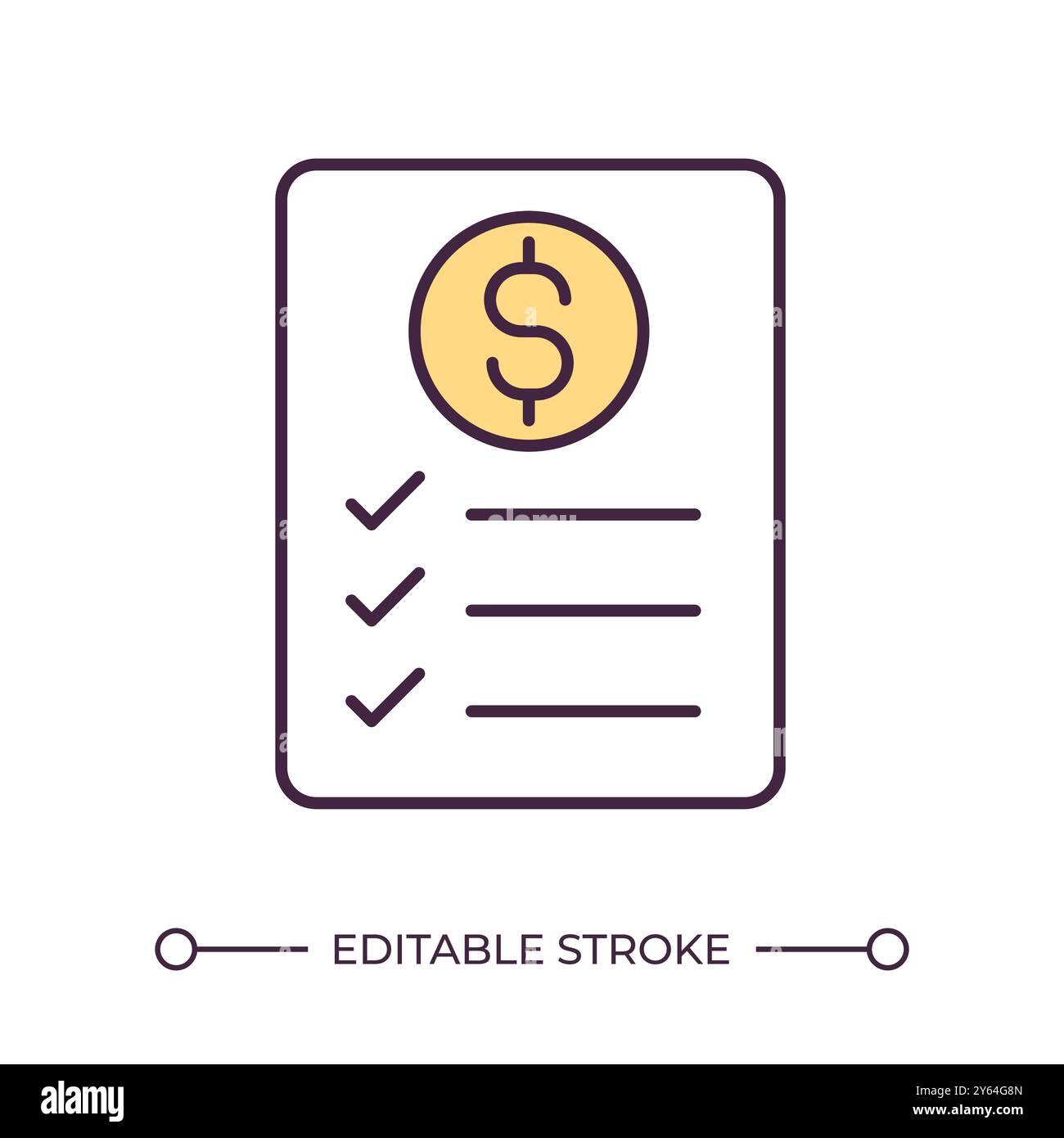 Dollar financial report color Stock Vector Images - Alamy