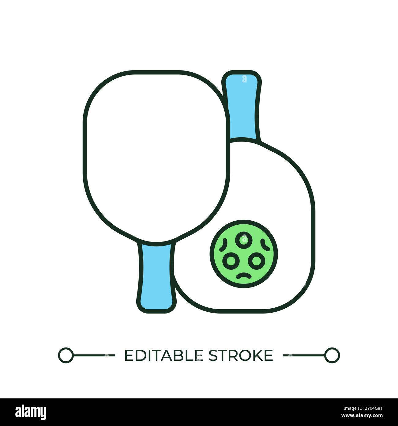 Pickleball icon Cut Out Stock Images & Pictures - Alamy