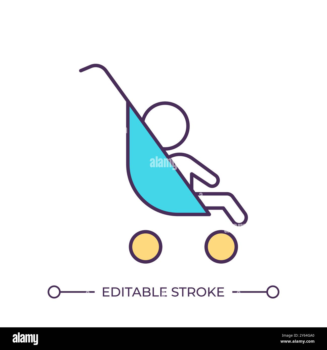 Mobility stroller Stock Vector Images - Alamy
