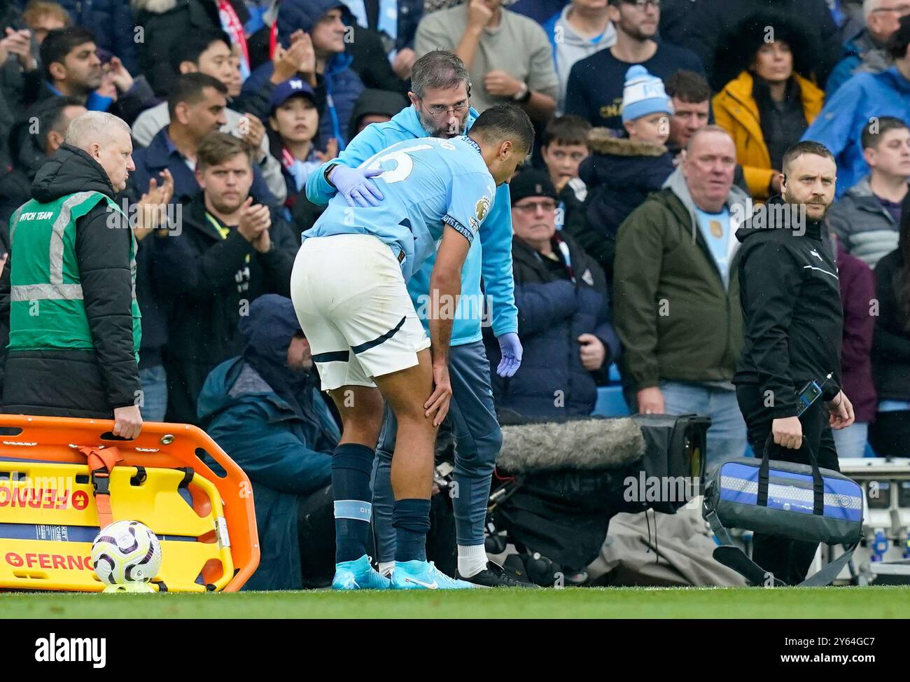 Manchester, England, 22nd September 2024. Rodri of Manchester City ...
