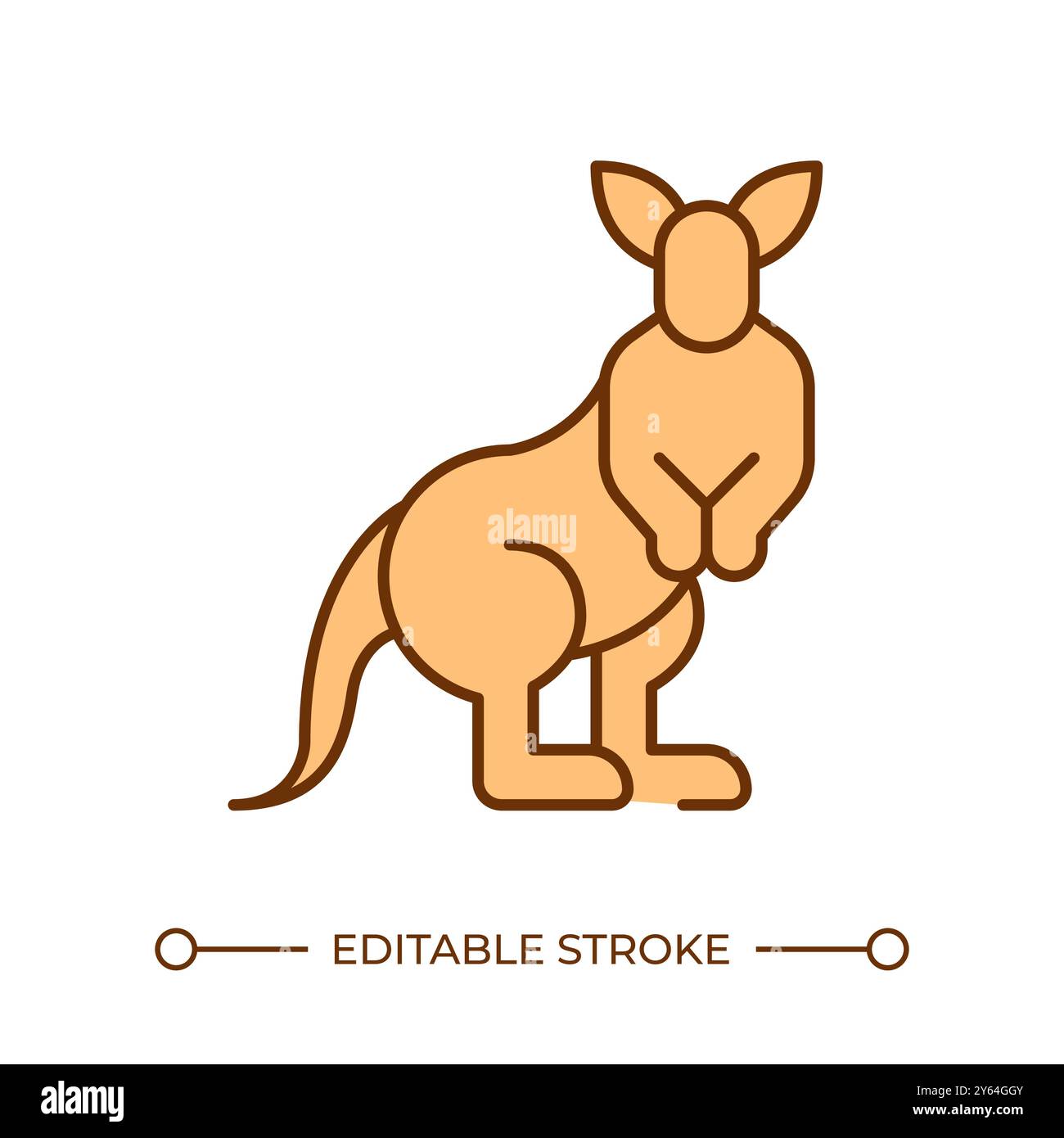 Kangaroo editable Stock Vector Images - Alamy