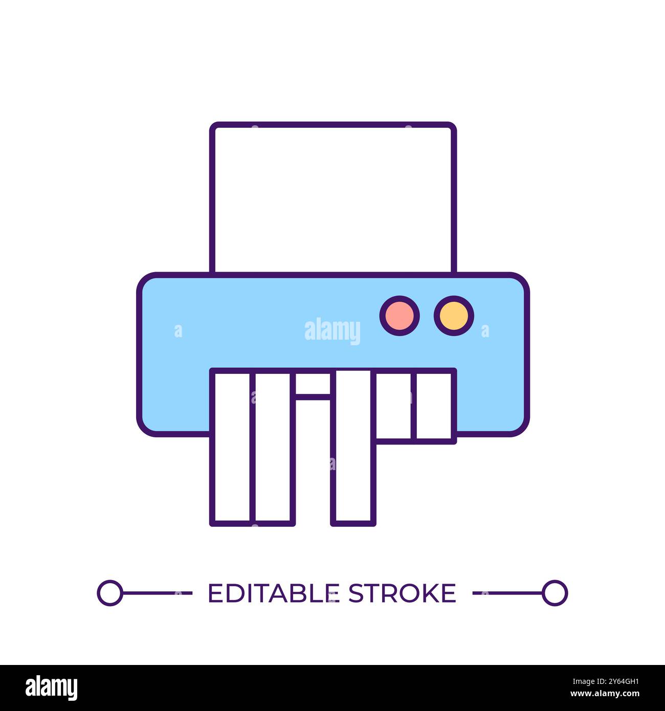 Confidential paper document shredder Stock Vector Images - Alamy