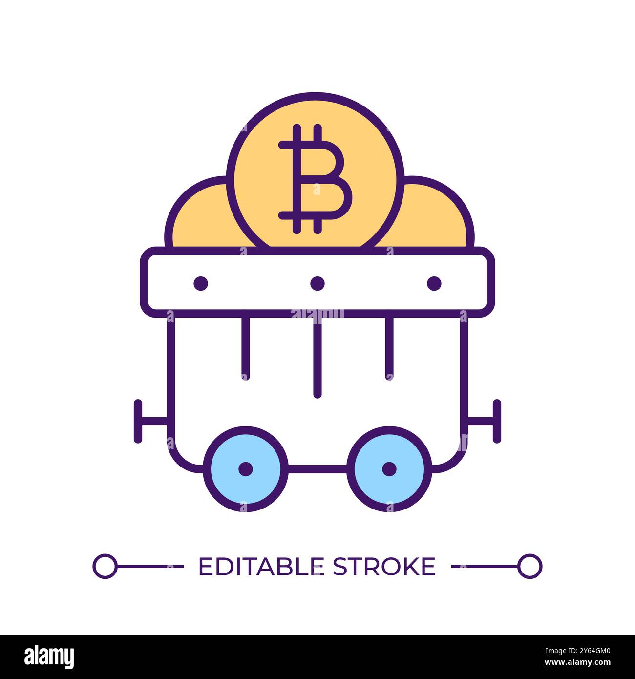 Mining cryptocurrency design cartoon Cut Out Stock Images & Pictures ...