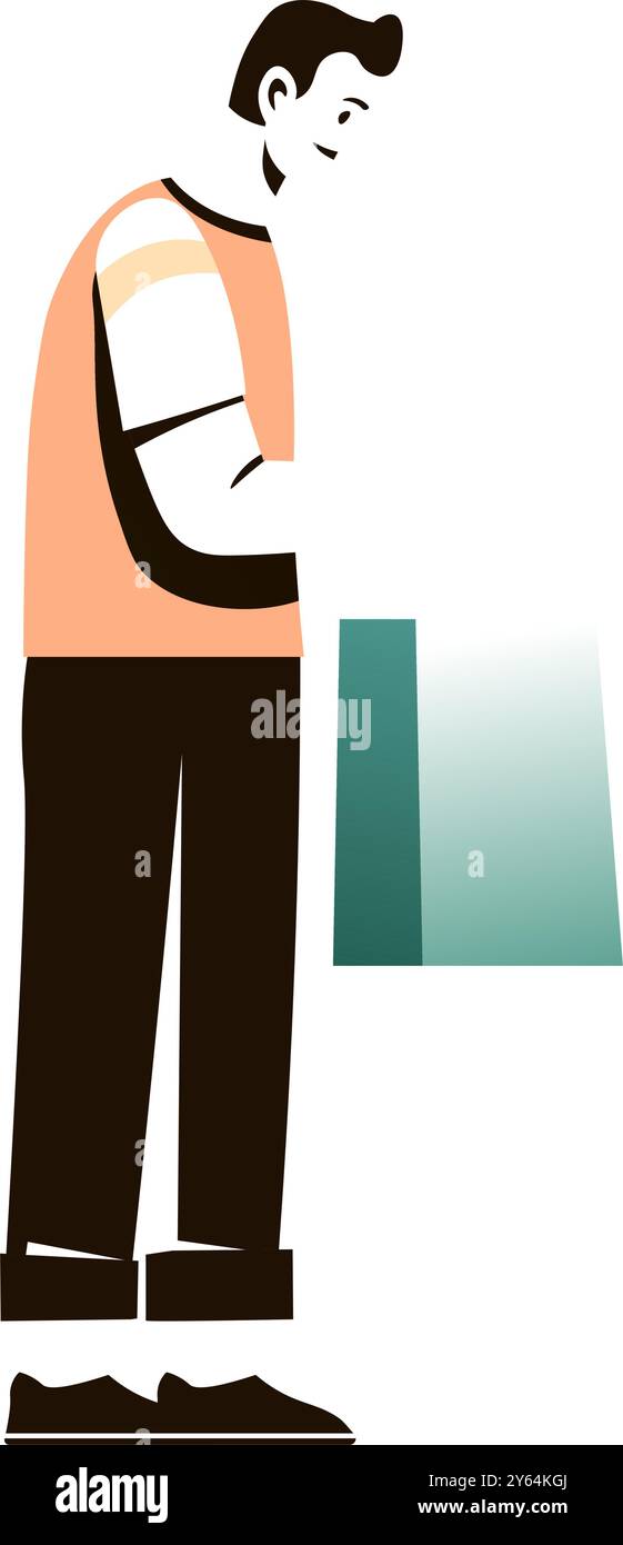 Market man Stock Vector Images - Alamy