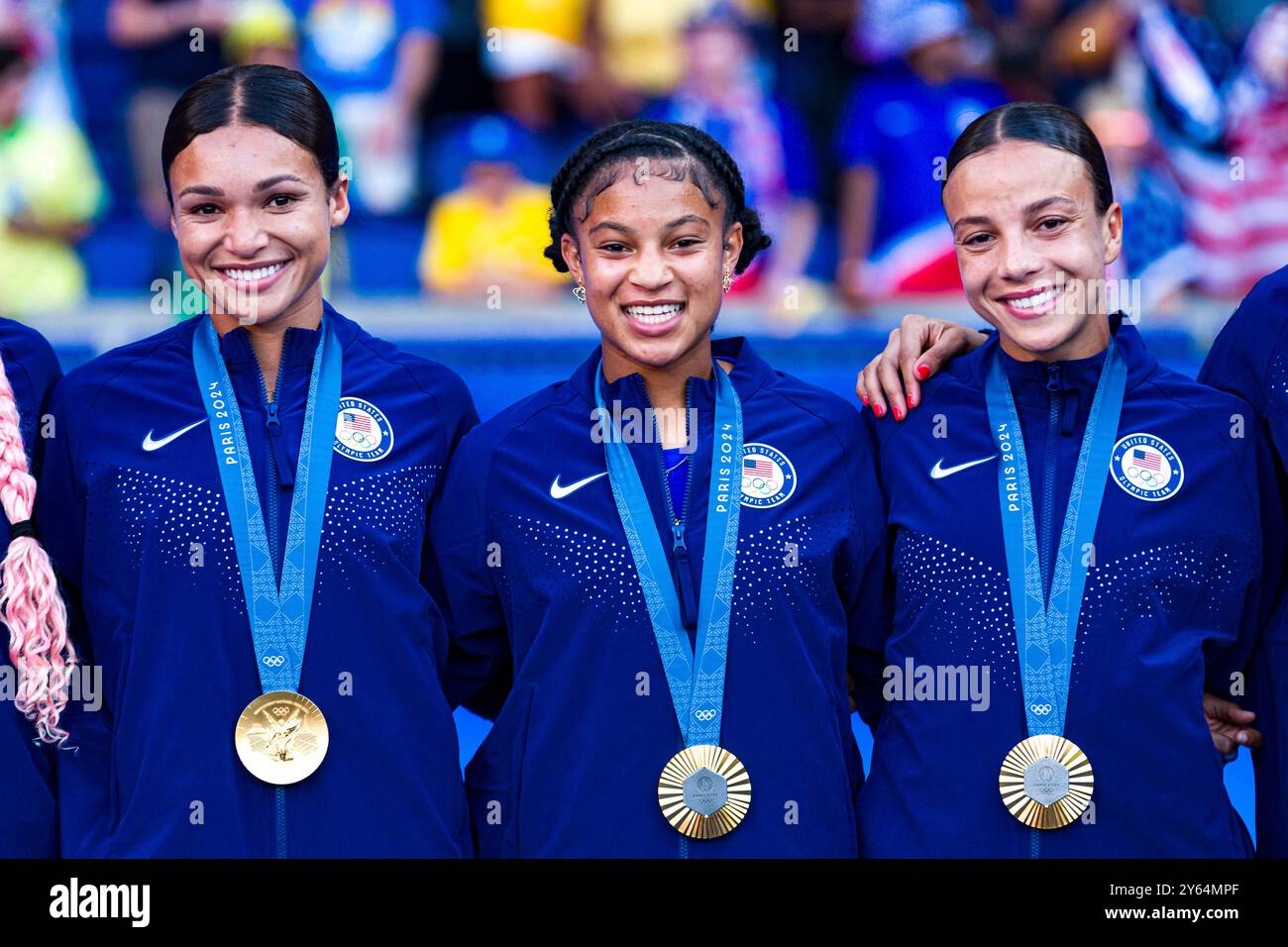 Paris, France - August 10: Sophia Smith, Croix Bethune and Mallory ...