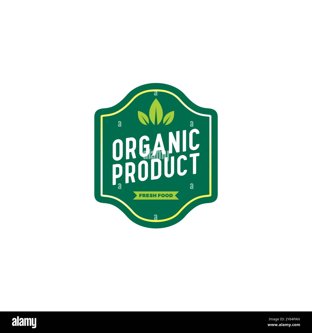 Organic Product Fresh Food Label Design. Nature Logo Stock Vector Image ...