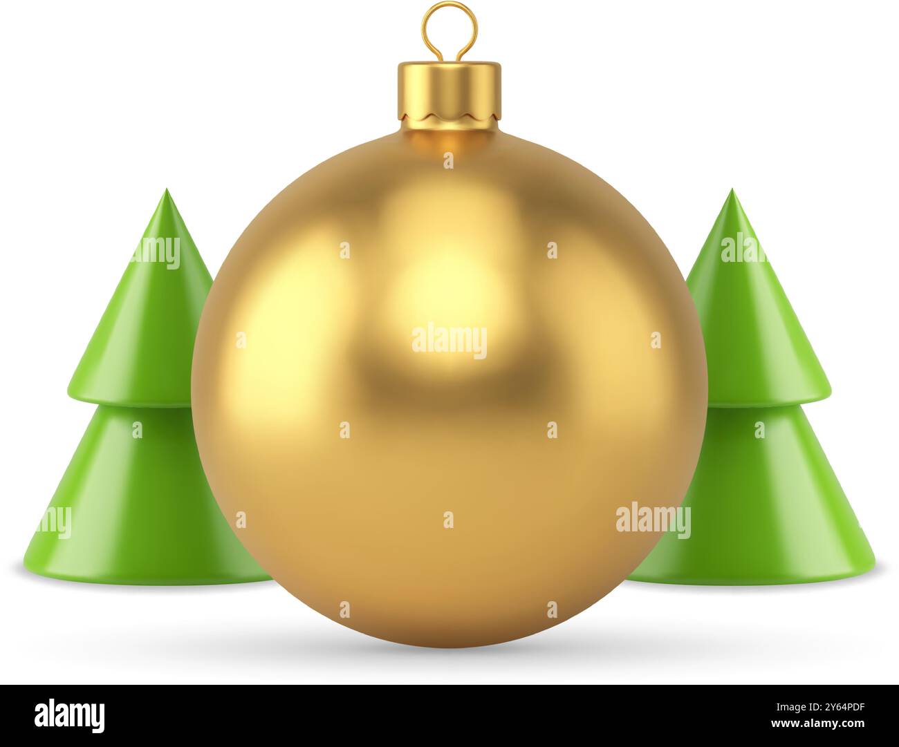 Golden premium xmas toy Stock Vector Images - Alamy