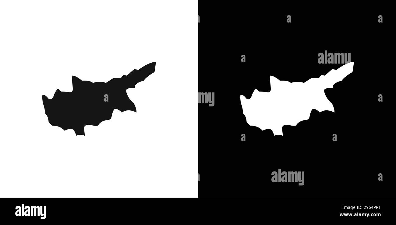 Cyprus map icon linear vector graphics sign or symbol set for web app ui Stock Vector Image ...