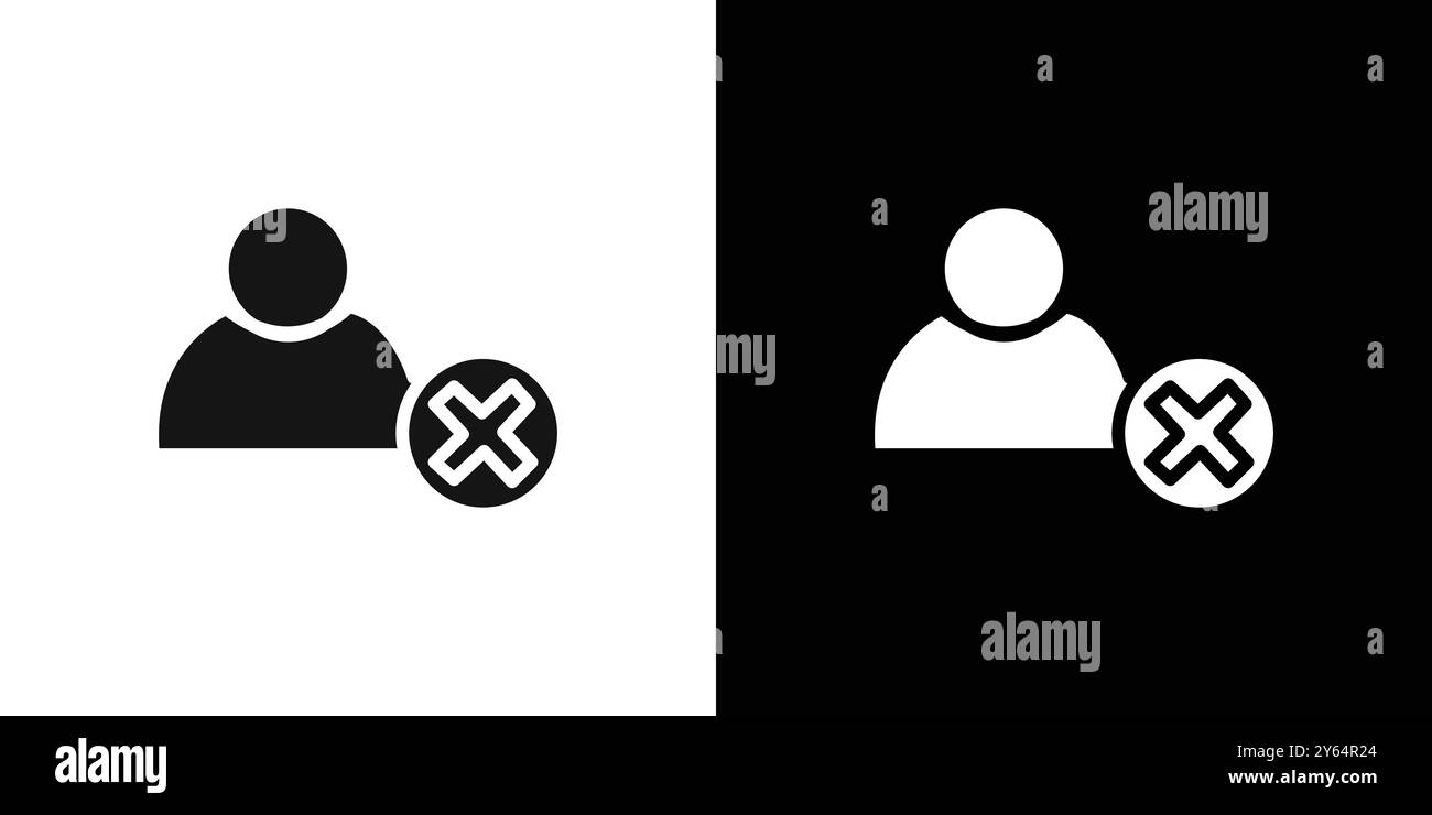 Fake account icon linear vector graphics sign or symbol set for web app ui Stock Vector Image ...