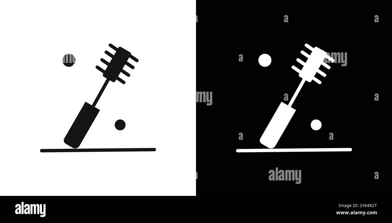 Bottle sweeper cleaning brush icon linear vector graphics sign or symbol set for web app ui ...
