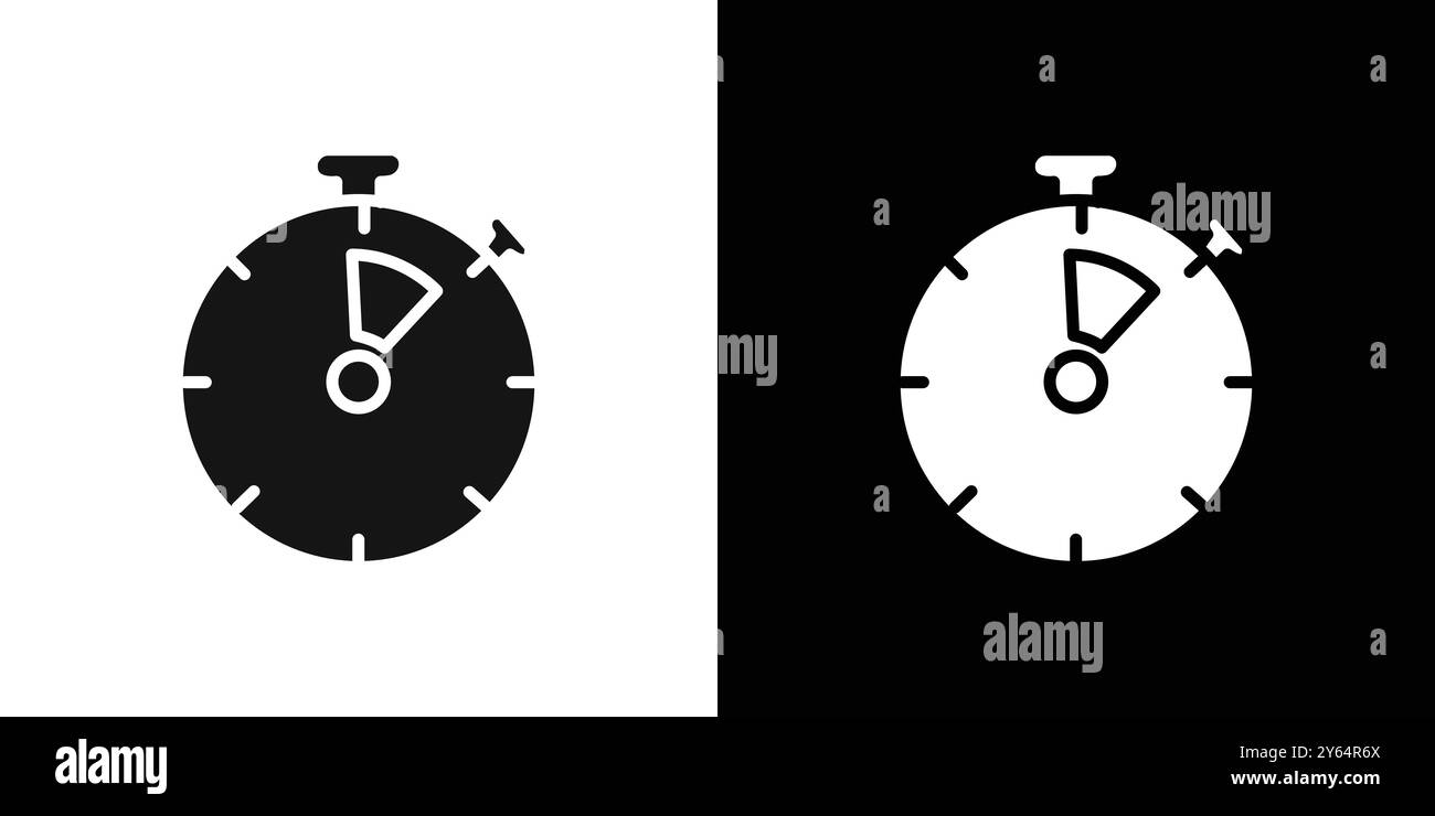 Minute timer icon linear vector graphics sign or symbol set for web app ui Stock Vector Image ...