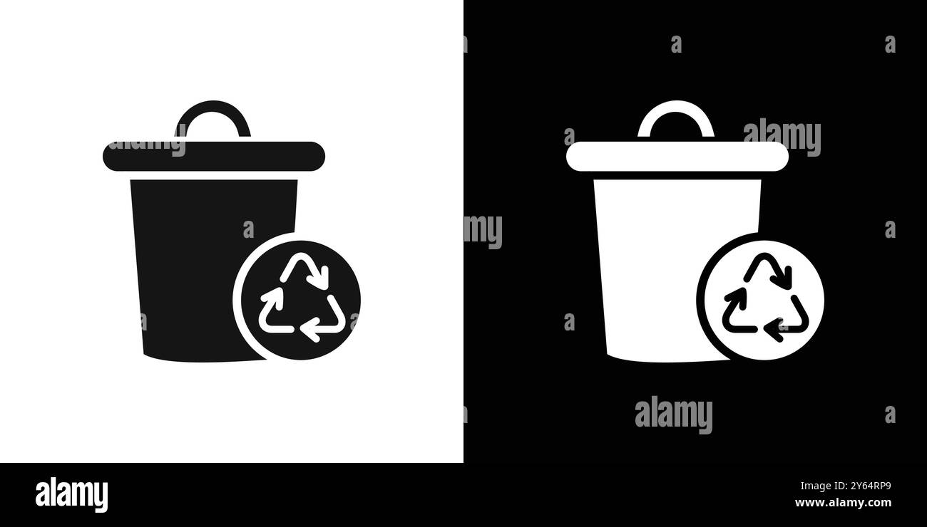 Non Recyclable icon linear vector graphics sign or symbol set for web app ui Stock Vector Image ...