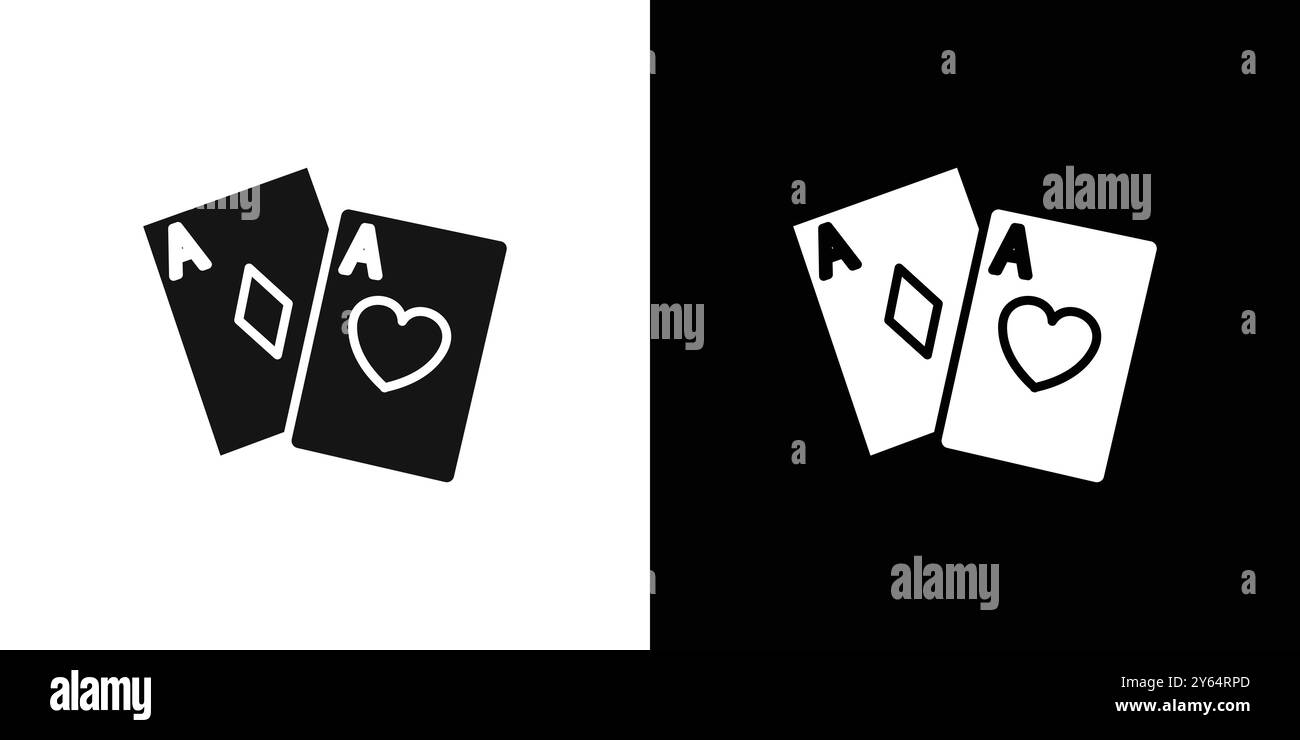 Gambling icon linear vector graphics sign or symbol set for web app ui ...