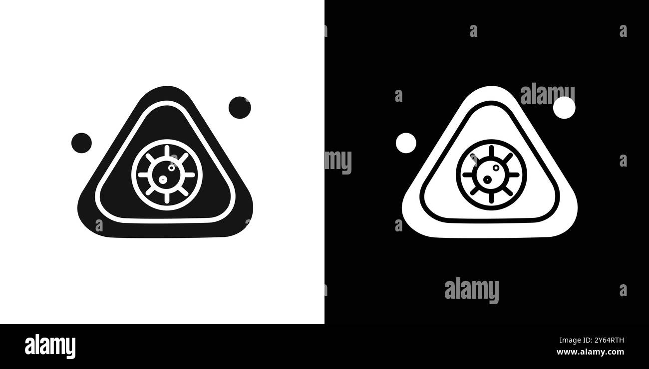Virus Warning Alert icon linear vector graphics sign or symbol set for web app ui Stock Vector ...