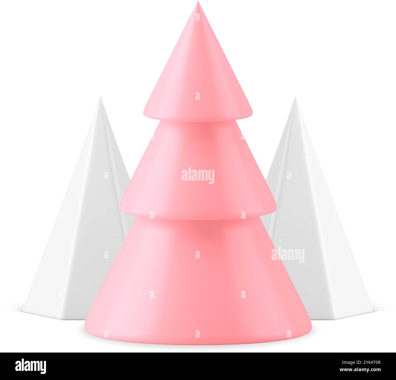 Pink glossy girlish Christmas tree decorative winter holiday ...