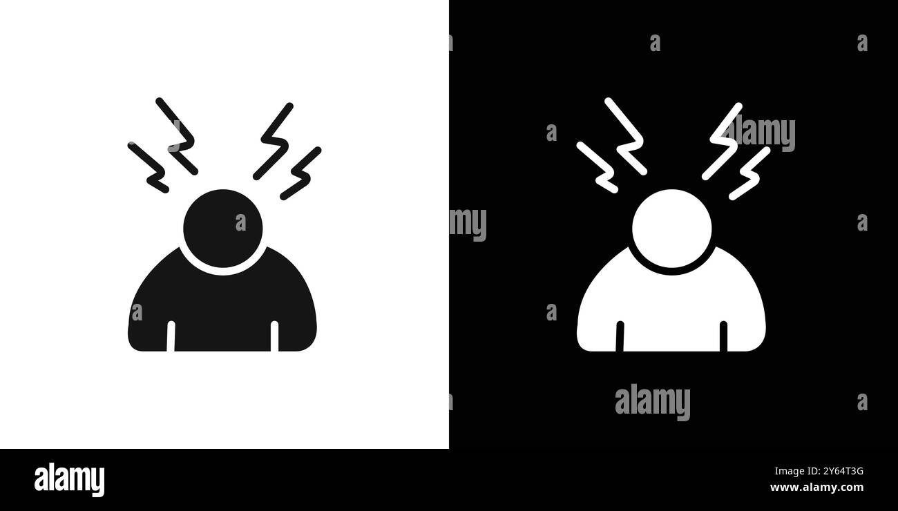 Stress icon linear vector graphics sign or symbol set for web app ui Stock Vector Image & Art ...