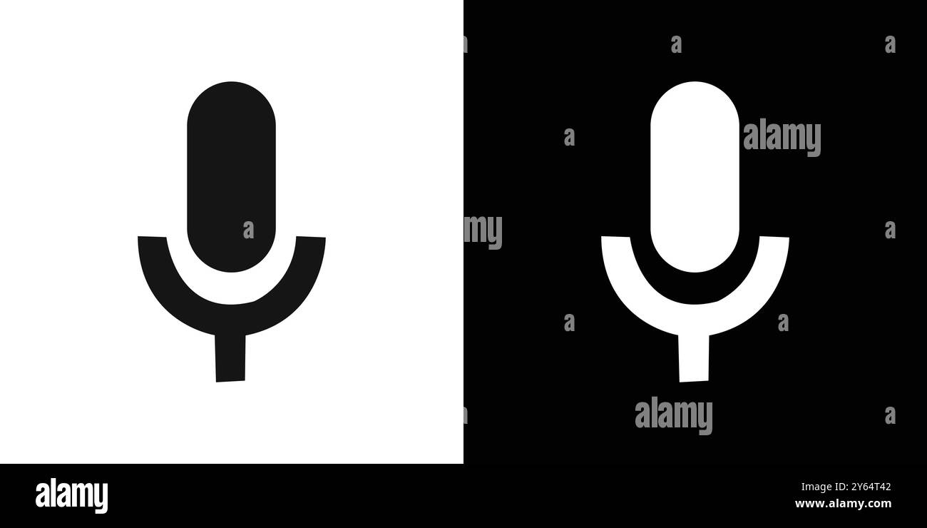 Mic button icon linear vector graphics sign or symbol set for web app ui Stock Vector Image ...