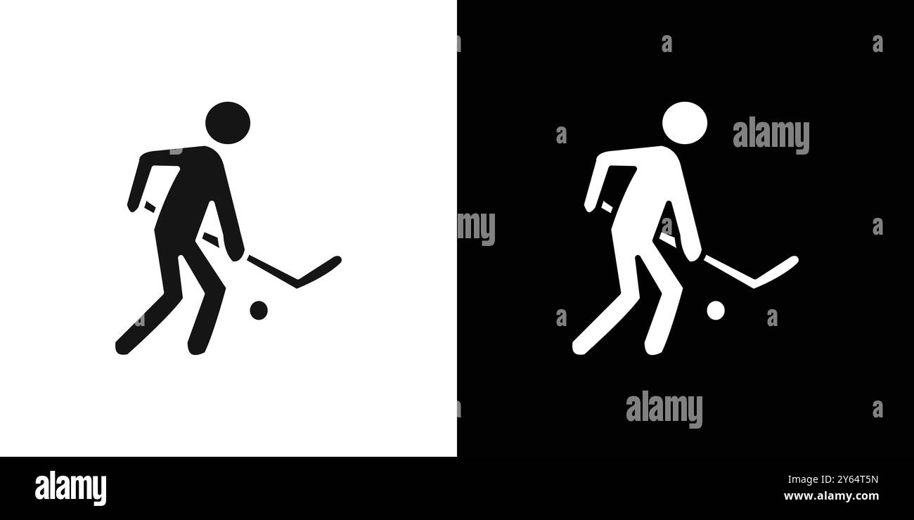 Hockey player icon linear vector graphics sign or symbol set for web app ui Stock Vector Image ...