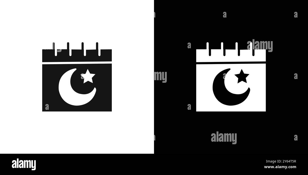 Ramadan Calendar Icon linear vector graphics sign or symbol set for web ...