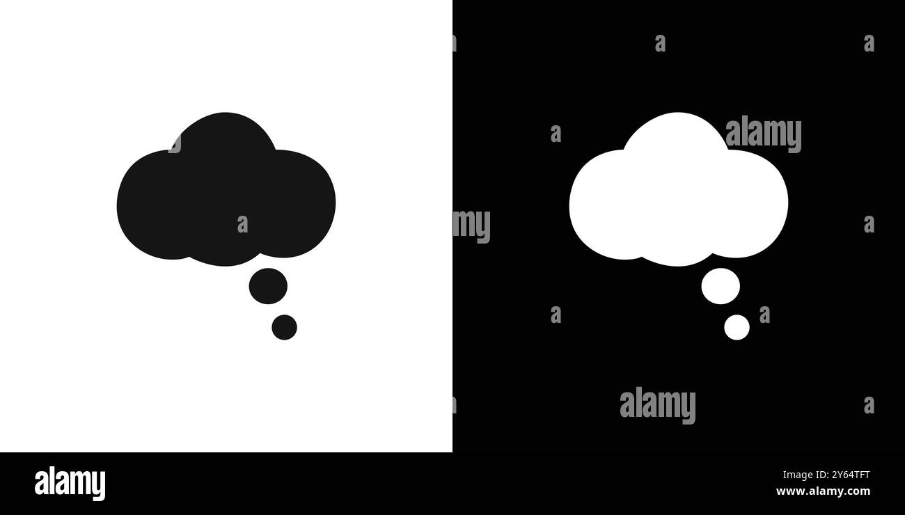 Thinking bubble icon linear vector graphics sign or symbol set for web app ui Stock Vector Image ...