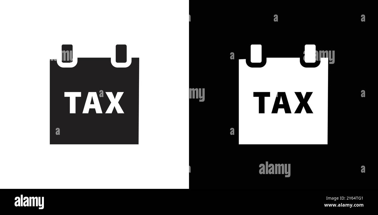 Tax reminder icon linear vector graphics sign or symbol set for web app ui Stock Vector Image ...