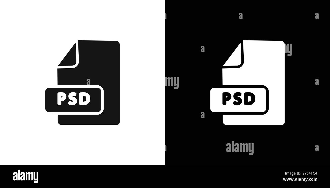 PSD File Format Icon linear vector graphics sign or symbol set for web app ui Stock Vector Image ...