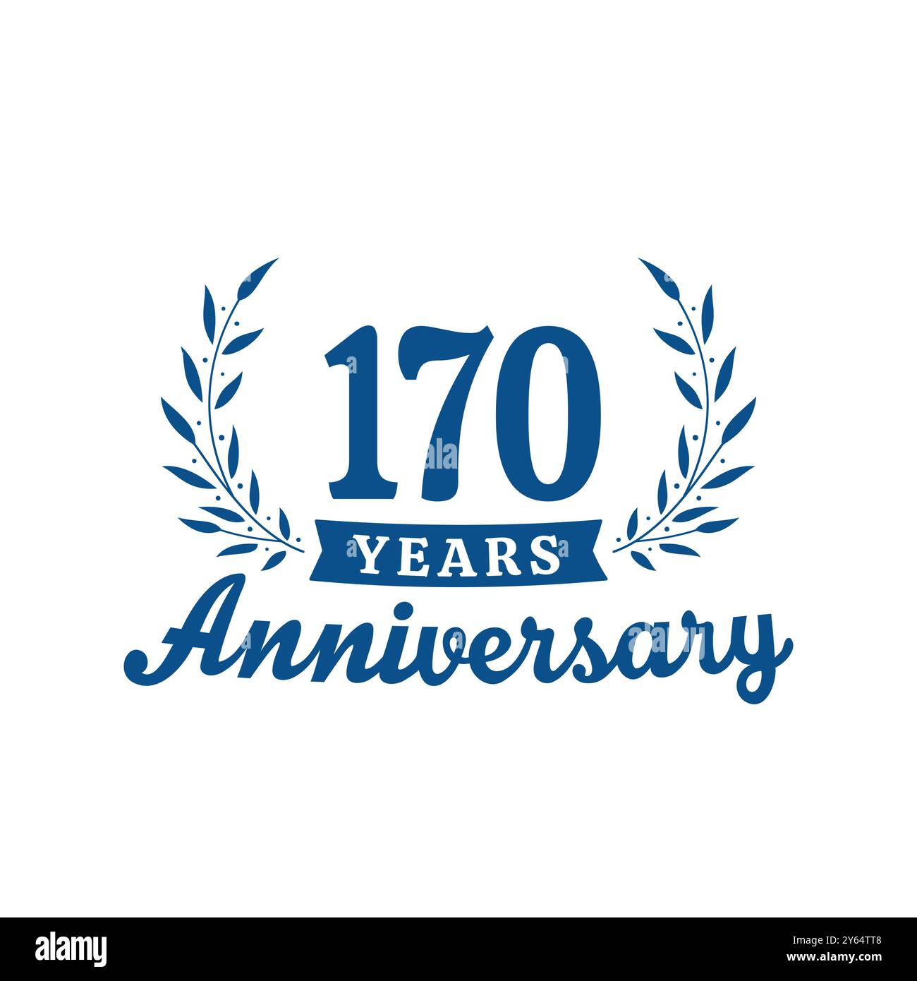 Celebrating 170 years anniversary logo design template. 170th ...