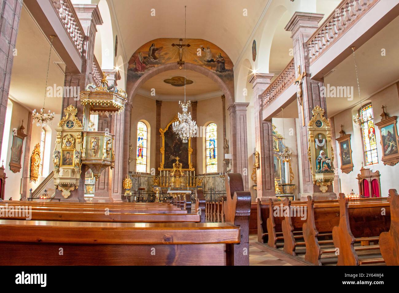 Altar from Saint-Georges church in Châtenois, built in 1759 in ...