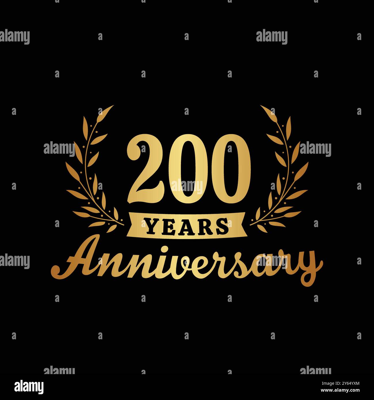 200 years celebrations Stock Vector Images - Alamy