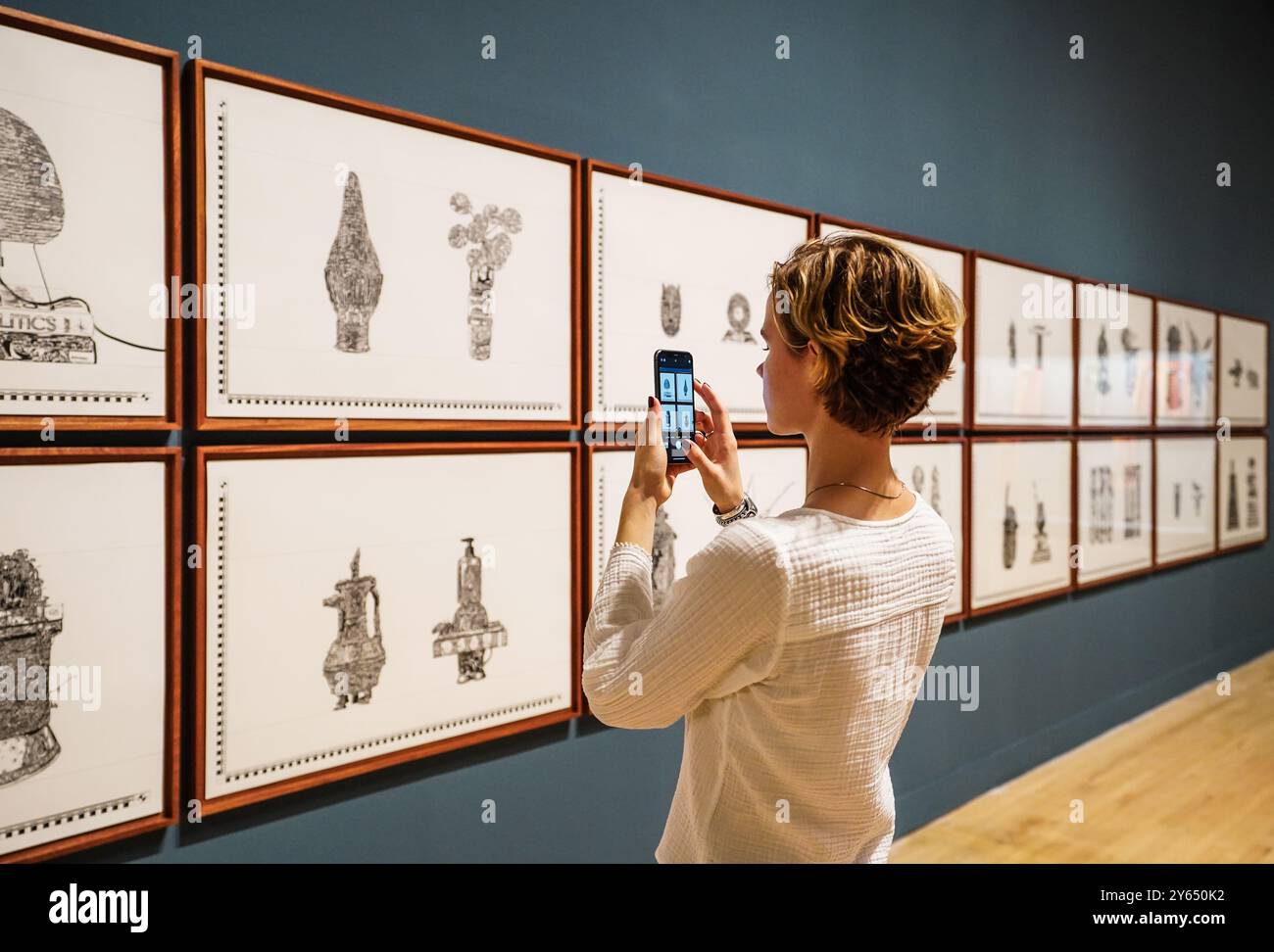 Work by nominated artist Pio Abad during the press view for the Turner ...