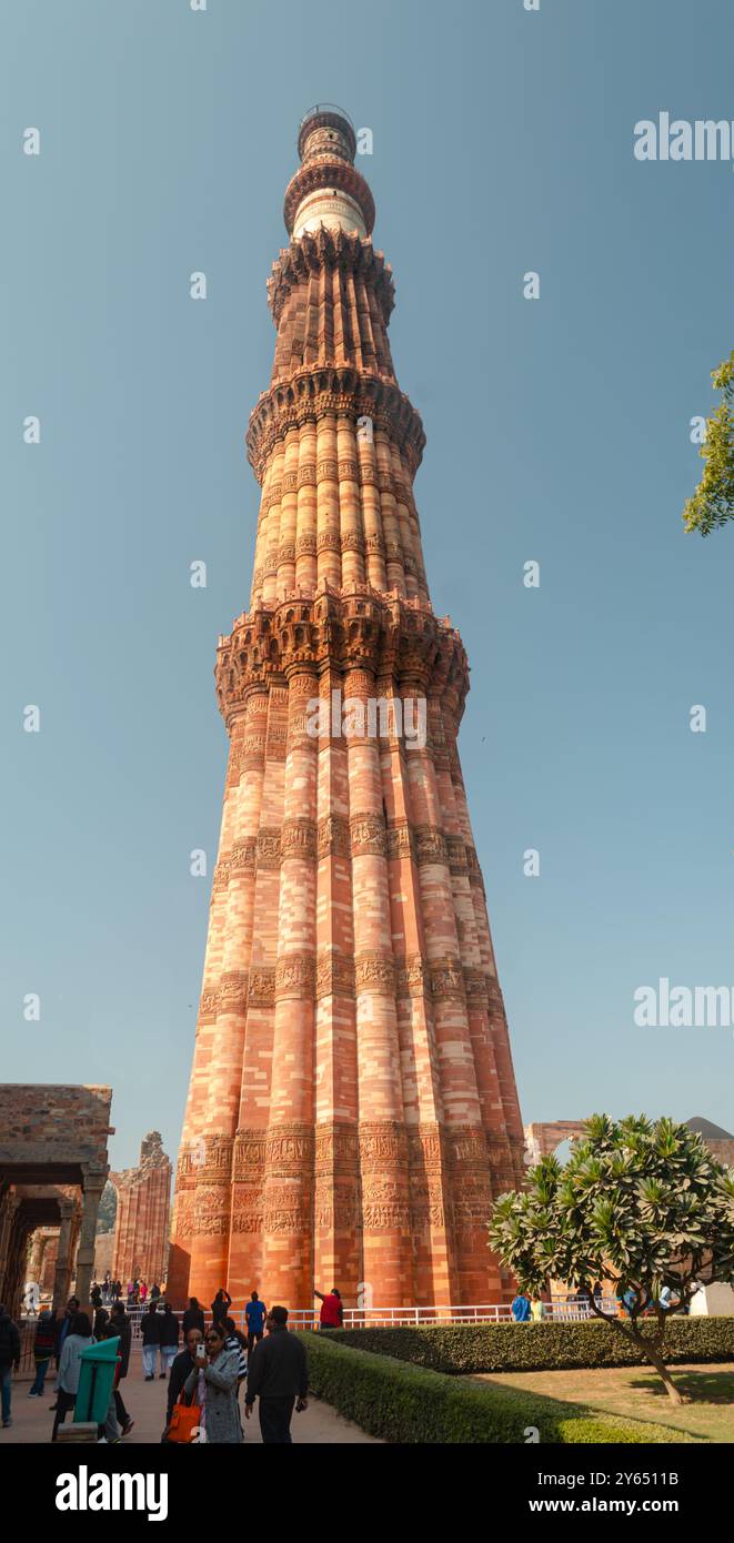 Qutb Minar / Qutub Minar / Qutab Minar, minaret tower at Qutab Minar ...